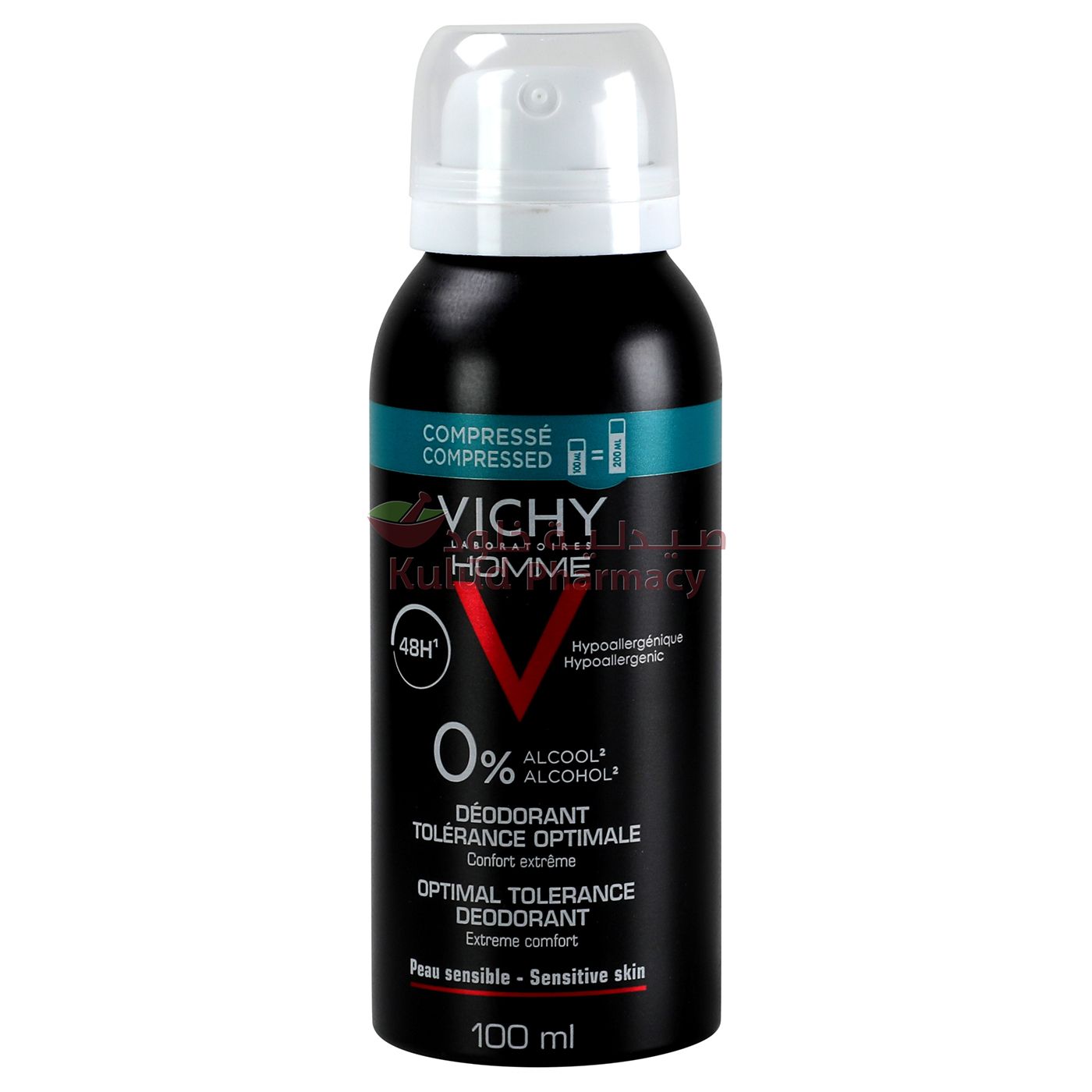 Buy Vichy Homme Optimal Tolerance Deo Spray 100 ML Online – Kulud Pharmacy