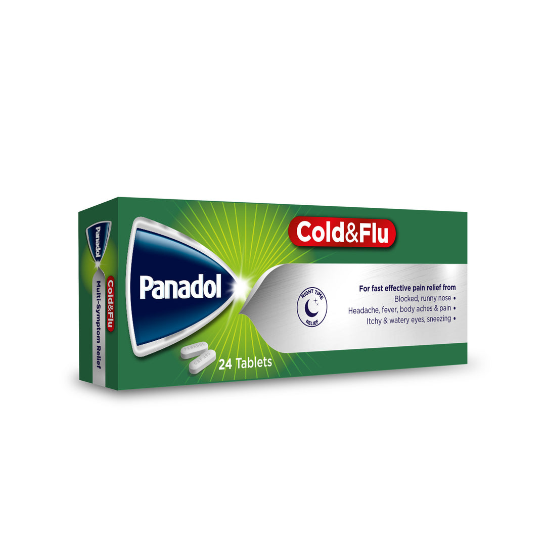 Panadol Cold+Flu Green Tablet 24 PC | Kulud Pharmacy