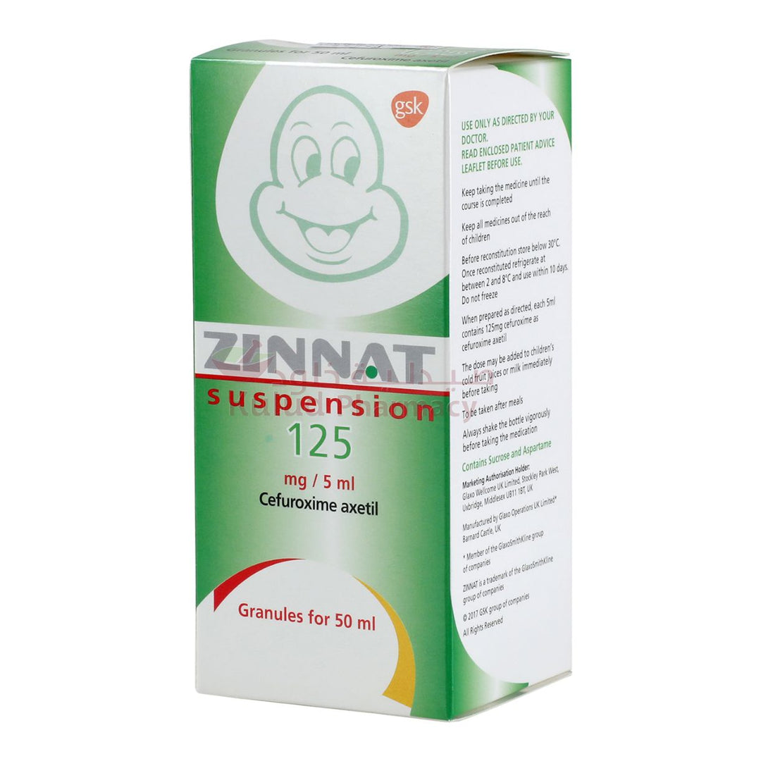 Zinnat Suspension 125 Mg 50 ML | Kulud Pharmacy