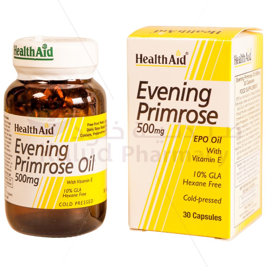 Ha Evening Primrose Oil And Vit E Capsule 500 Mg 30 PC | Kulud Pharmacy