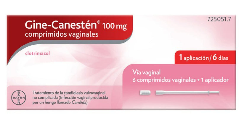 Canesten Vaginal Suppository 0.1 G 6 PC | Kulud Pharmacy