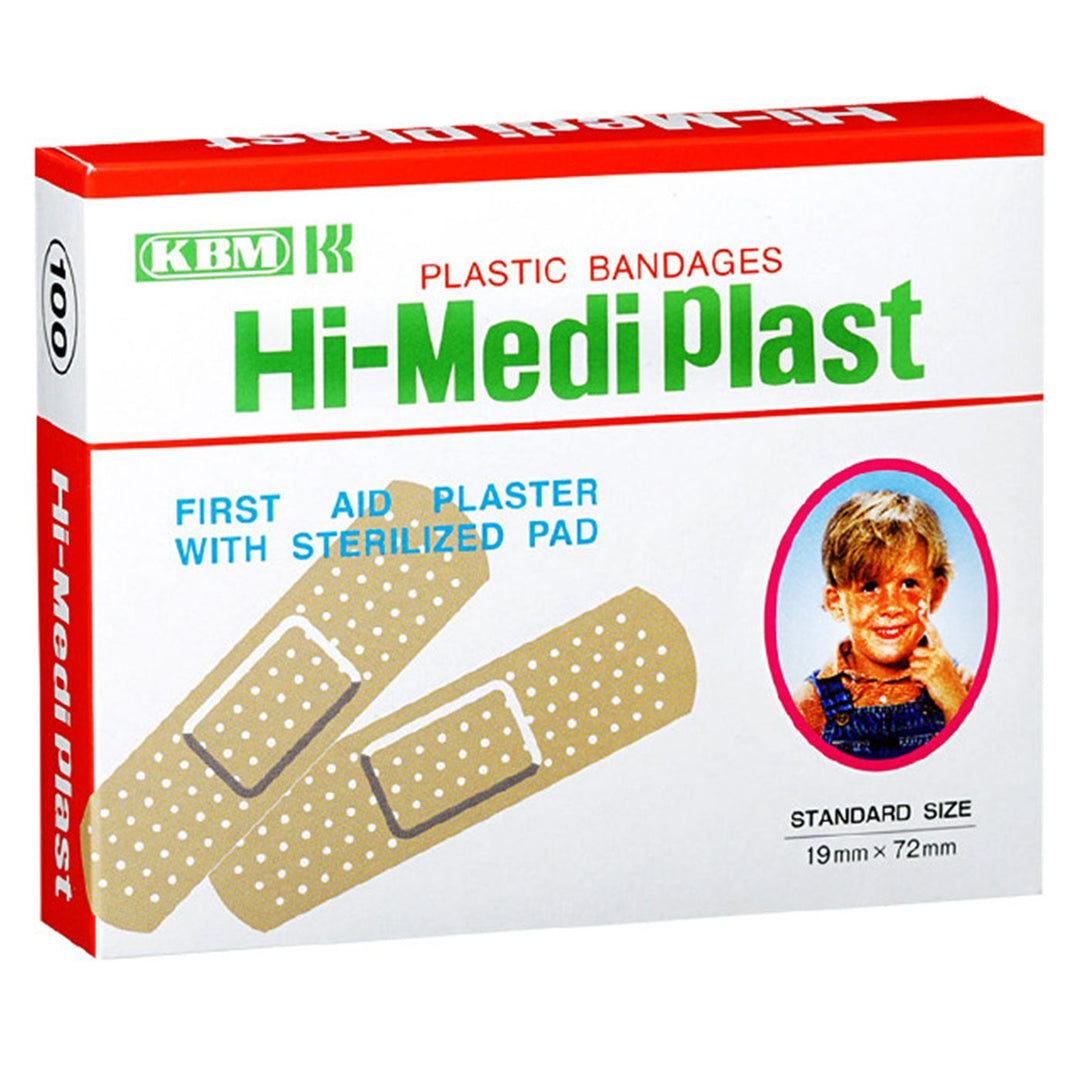 Kbm Hi Mediplast Plaster 100 PC | Kulud Pharmacy