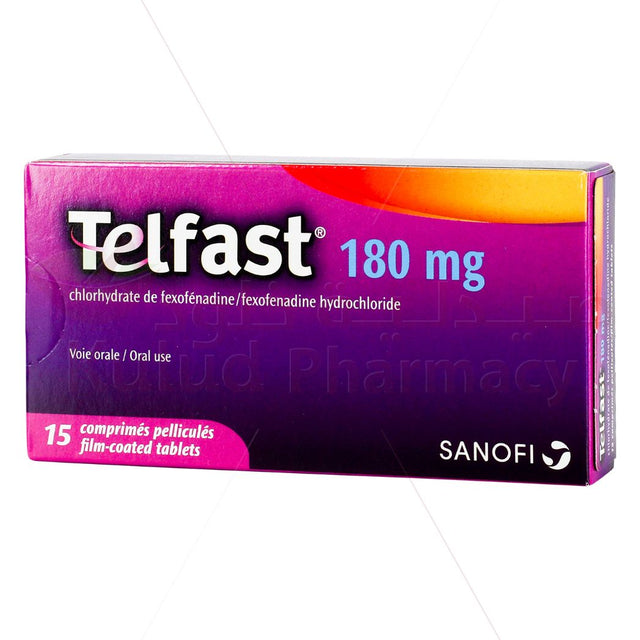 Telfast Tablet 180 Mg 15 PC | Kulud Pharmacy