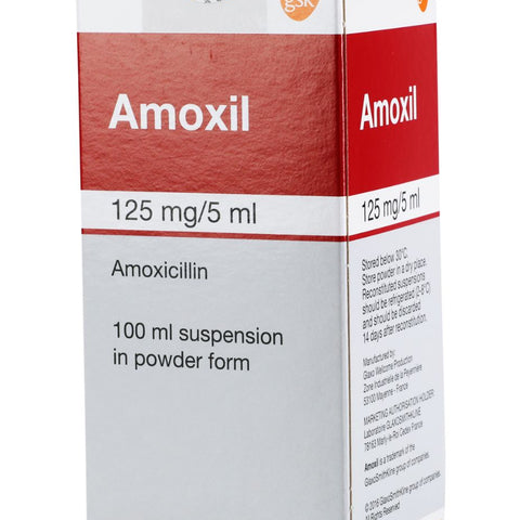 Amoxil Powder For Oral Suspension 125 Mg 100 ML | Kulud Pharmacy
