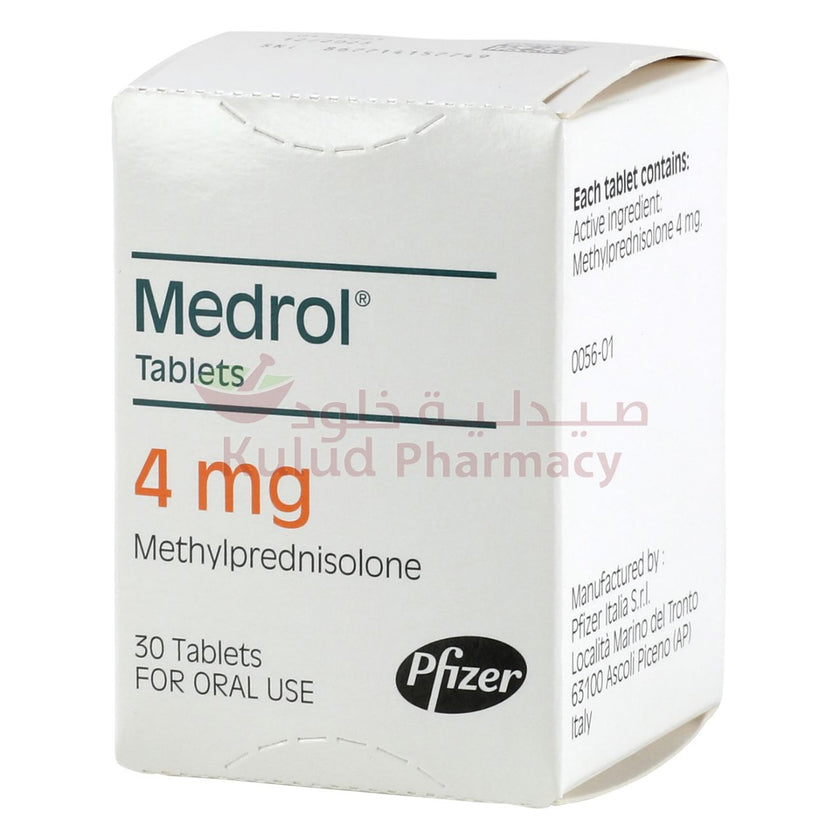 Medrol Tablet 4 Mg 30 PC | Kulud Pharmacy