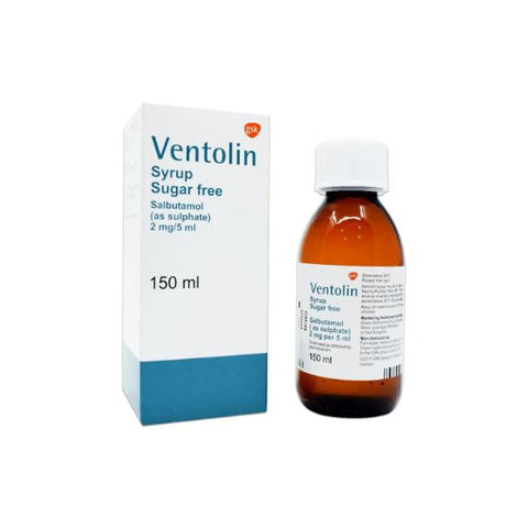 Ventolin Syrup 150 ML | Kulud Pharmacy
