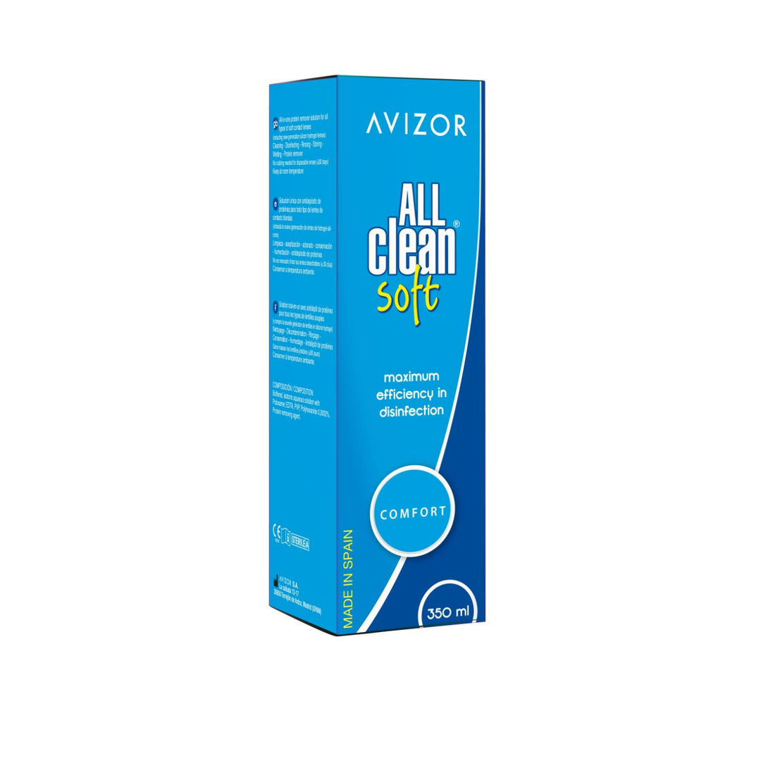 Avizor All Clean Contact Lens Soft Solution 350 ML | Kulud Pharmacy