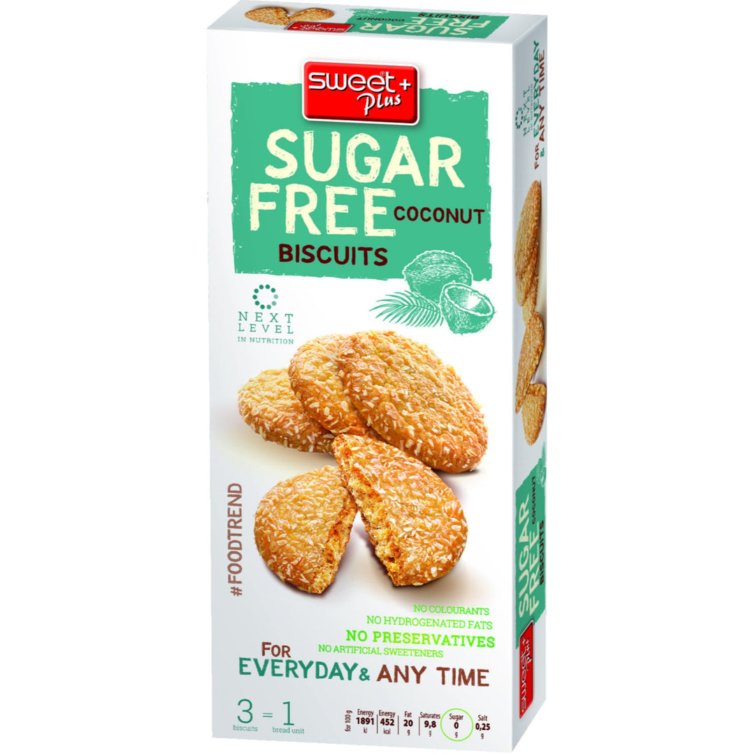 Sweet Plus Sugar Free Coconut Biscuits 100G | Kulud Pharmacy