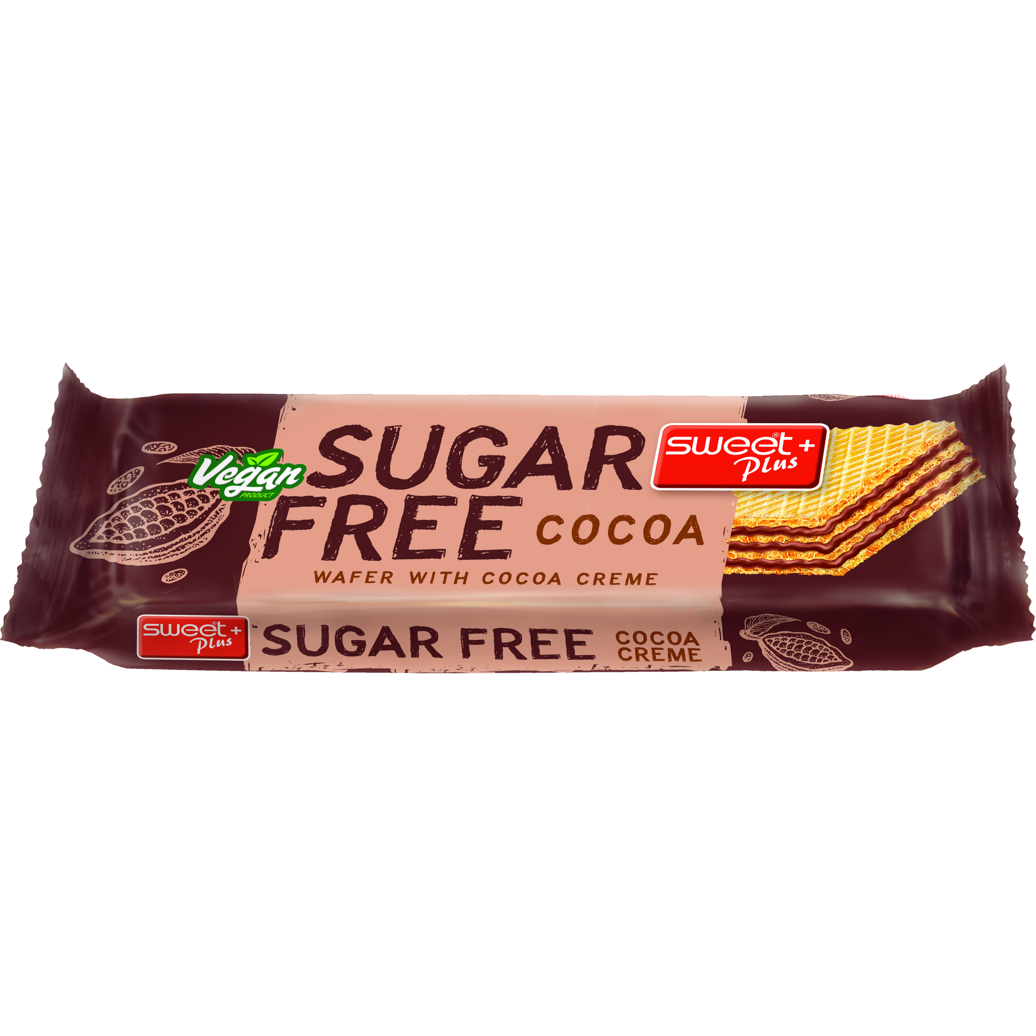 Sweet Plus Sugar Free Vegan Cocoa Wafer 24G | Kulud Pharmacy