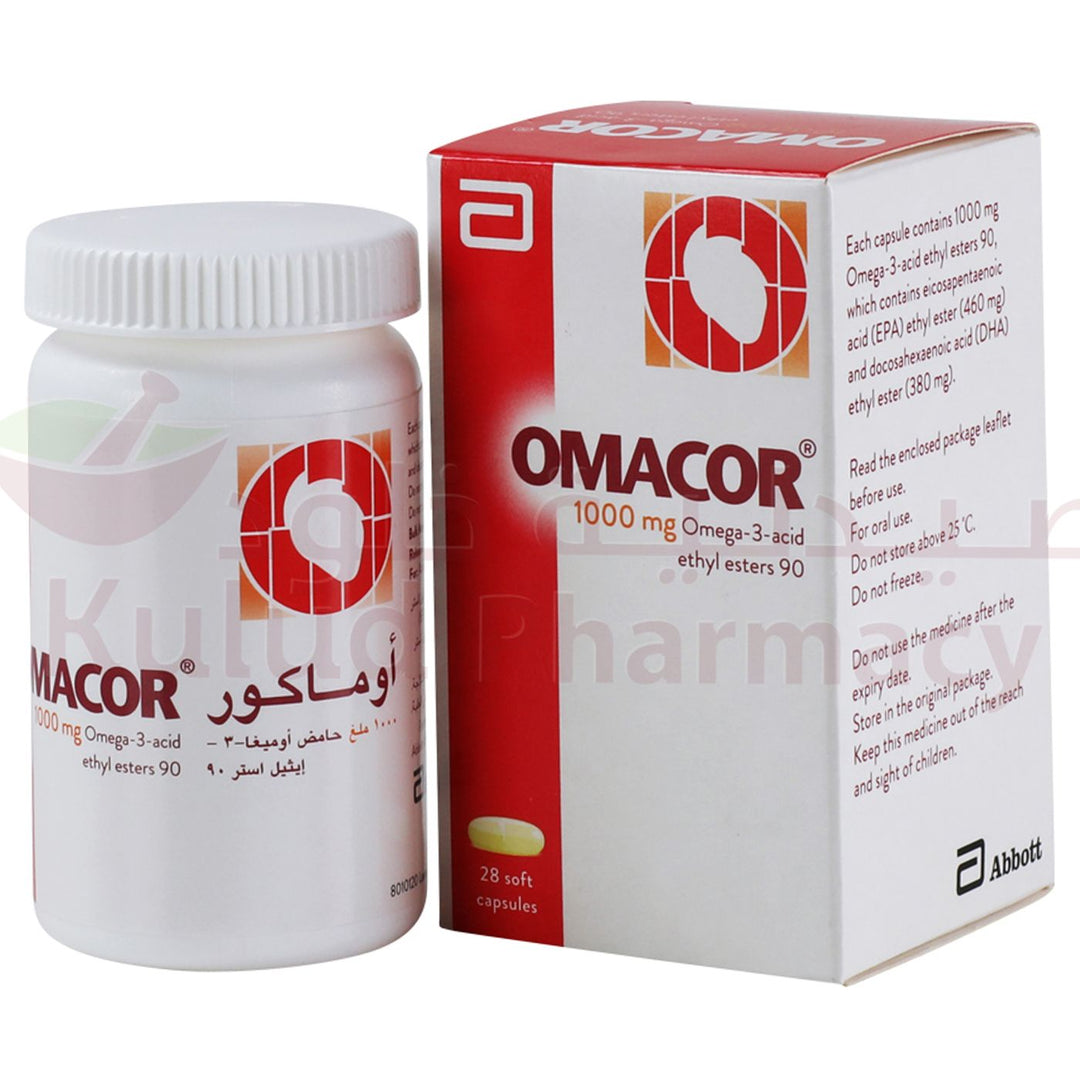 Omacor Soft Gelattin Capsule 1000 Mg 28 CAP | Kulud Pharmacy