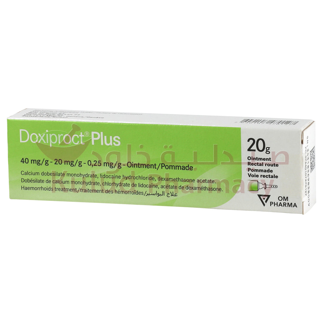 DOXIPROCT PLUS OINT 20G 10 Tab | Kulud Pharmacy