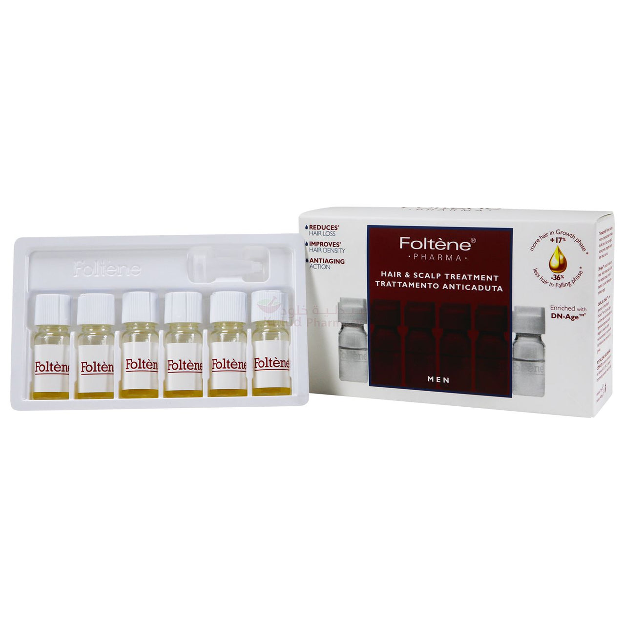 Foltene Hair And Scalp Treatment For Men Ampoule 12 PC | Kulud Pharmacy
