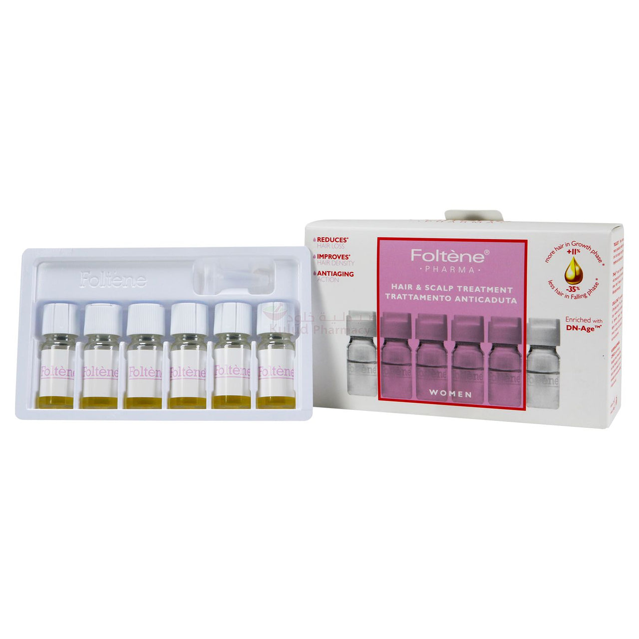 Foltene Hair And Scalp Treatment For Women Ampoule 12 PC | Kulud Pharmacy