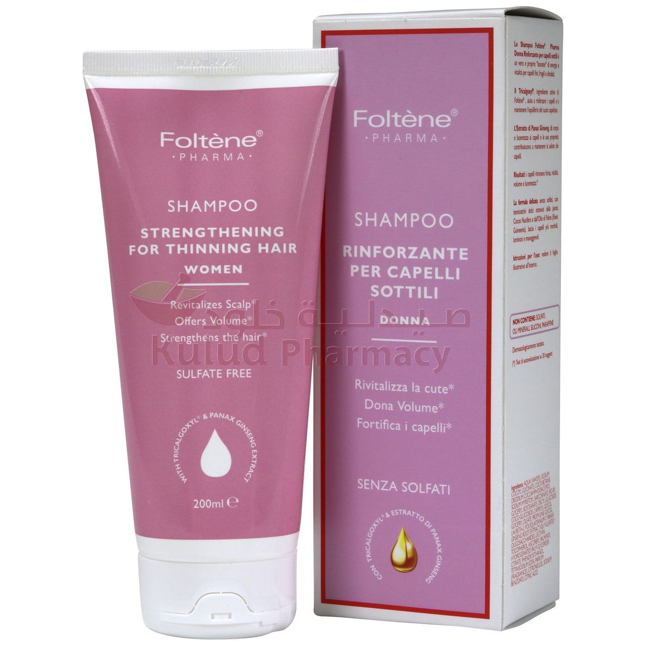 Foltene Hair Thinning Women Shampoo 200 ML | Kulud Pharmacy