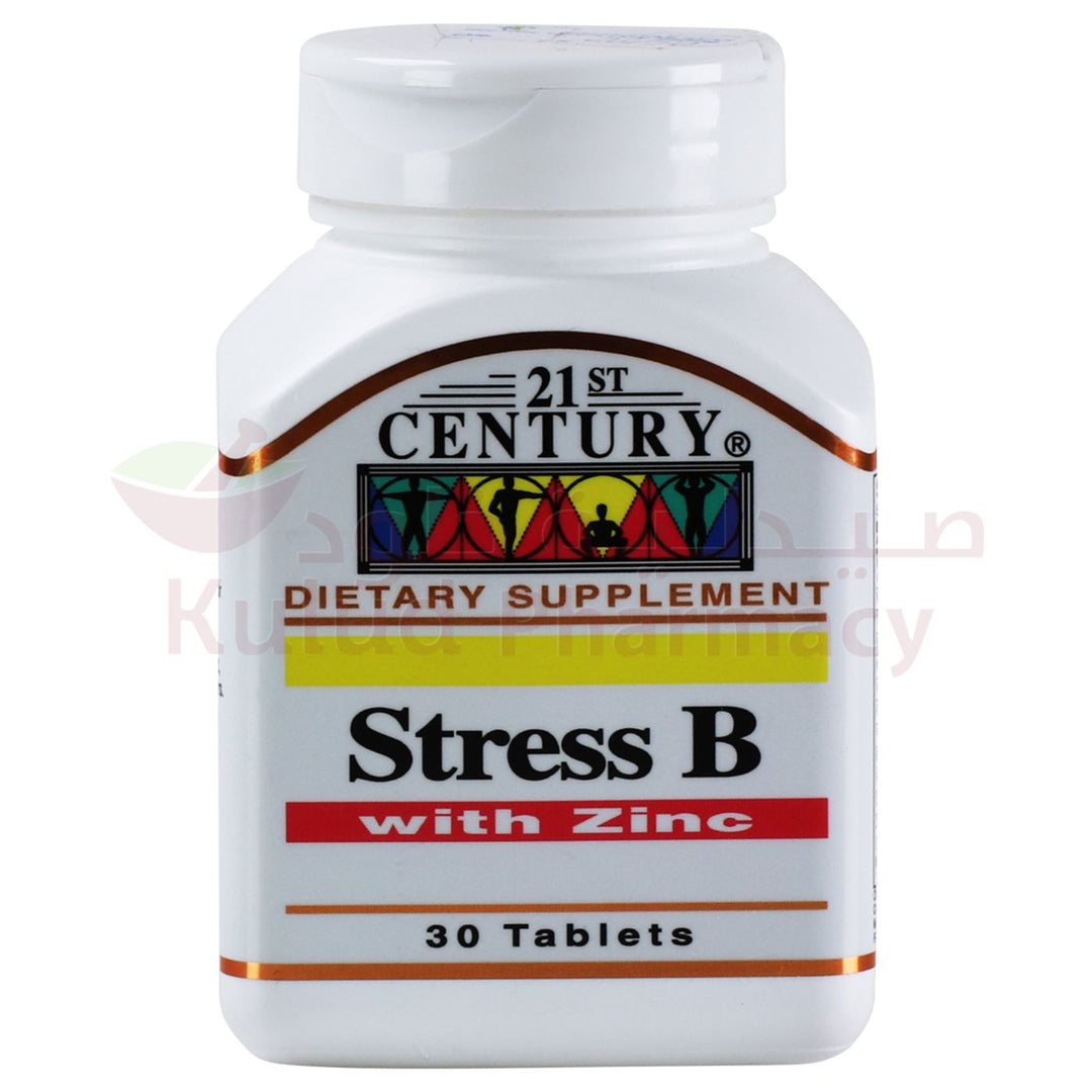 21St Century Stress B With Zinc Tablet 30 PC | Kulud Pharmacy