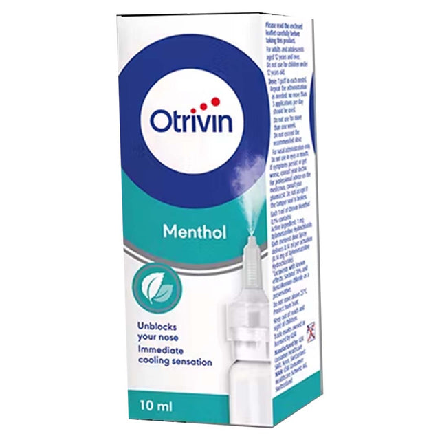 Otrivin Menthol Nasal Spray 0.1 % 10 ML | Kulud Pharmacy