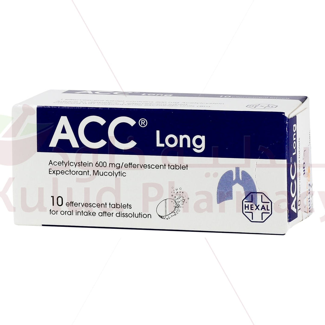 Acc Long Effervescent Tablet 600 Mg 10 PC | Kulud Pharmacy