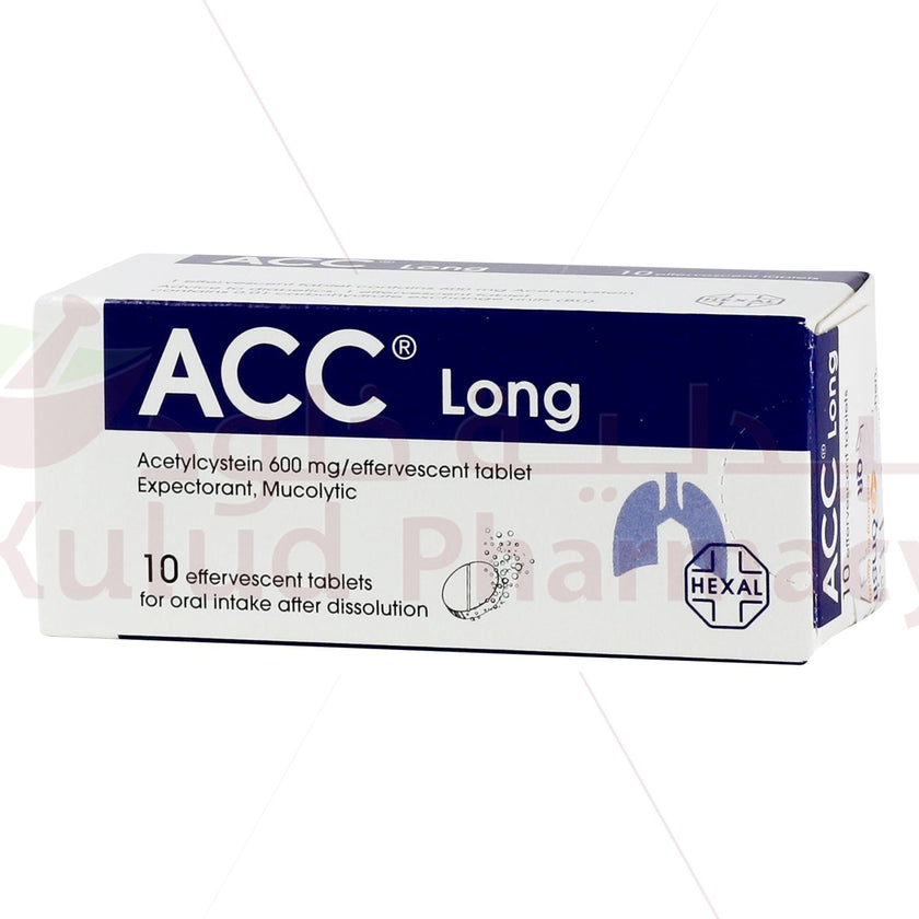 Acc Long Effervescent Tablet 600 Mg 10 PC | Kulud Pharmacy