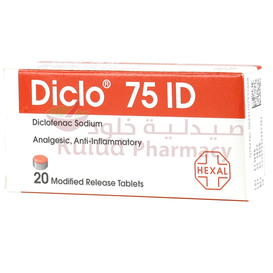 Diclo Modified-Release Tablet 75 Mg 20 PC | Kulud Pharmacy