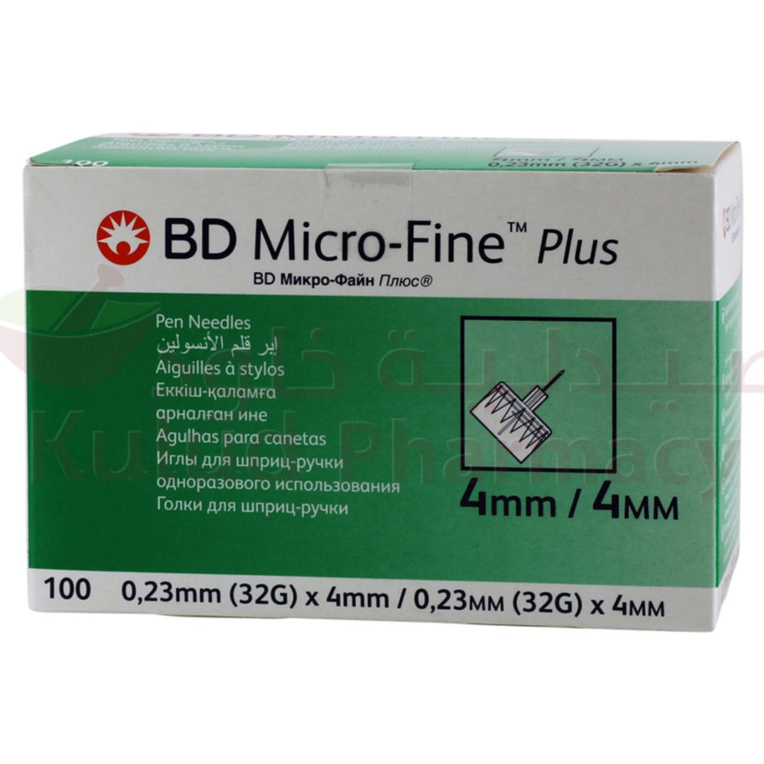 Bd Microfine Plus Pen 4Mm Needle 100 PC | Kulud Pharmacy