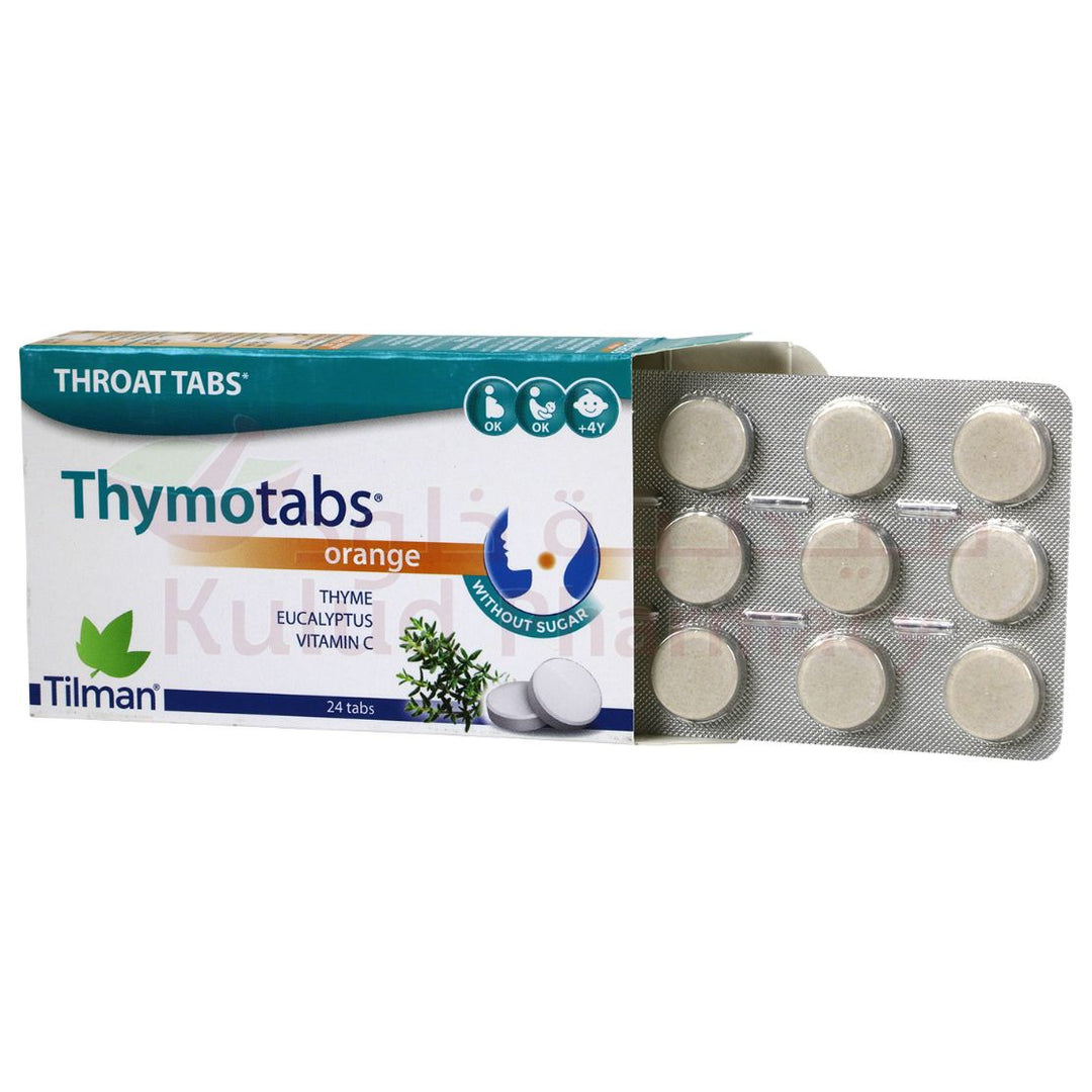 Thymo Tab Orange Lozenges 24 PC | Kulud Pharmacy