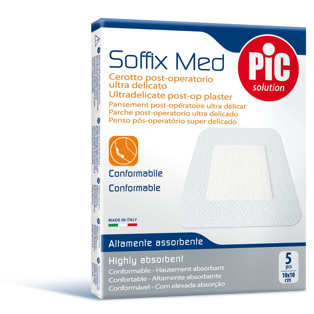 Pic Soffix Med 10Cmx 10Cm Plaster 5 PC | Kulud Pharmacy