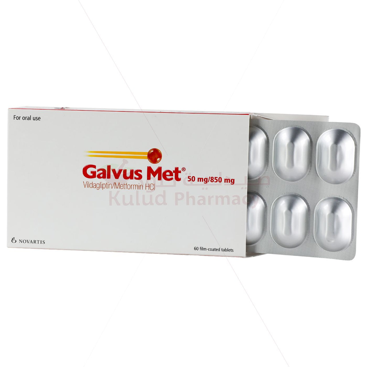 Galvus Met Tablet 50/1000 Mg 60 PC | Kulud Pharmacy