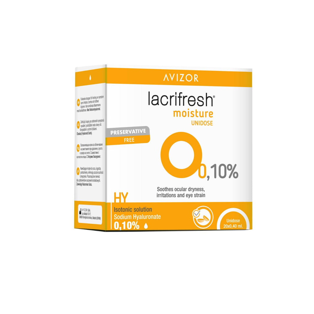 Avizor Lacrifresh Moisture Unidose Eye Drops 20 VL | Kulud Pharmacy