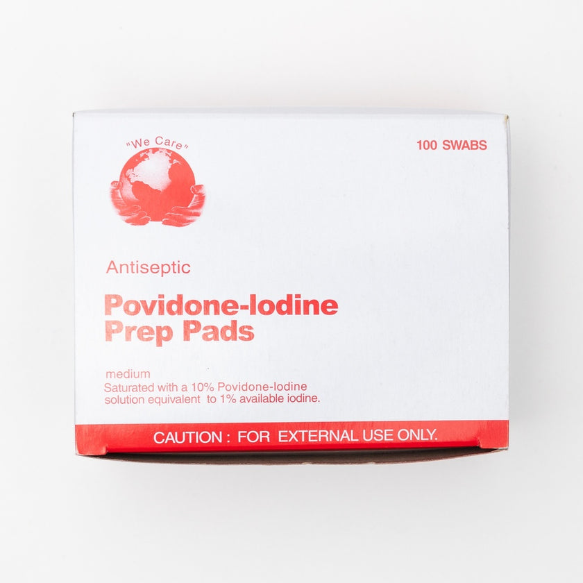 Povidone Iodine Pad 100 PC | Kulud Pharmacy