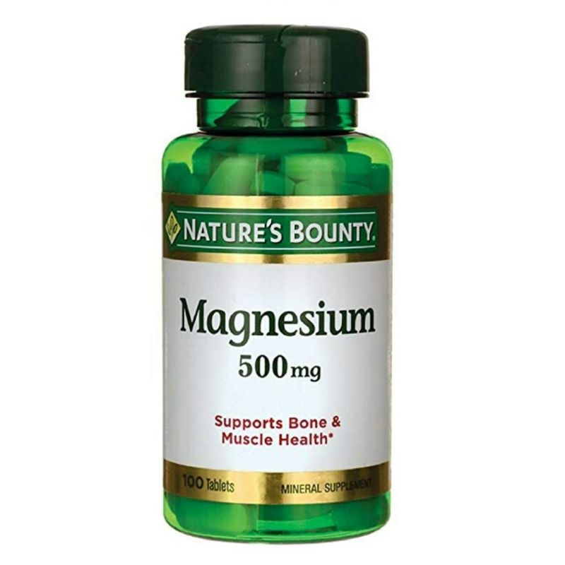Natures Bounty Magnesium Oxide Tablet 500 Mg 100 PC | Kulud Pharmacy