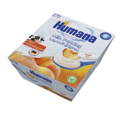 Humana Milk Dessert Peach Pudding 4 PC | Kulud Pharmacy