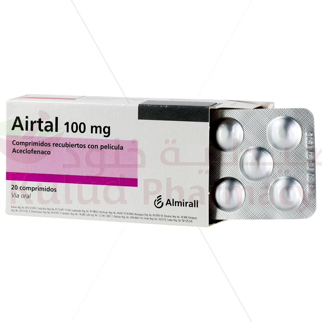Airtal ,Anti-inflammatory Tablet 100 Mg -20 PC | Kulud Pharmacy