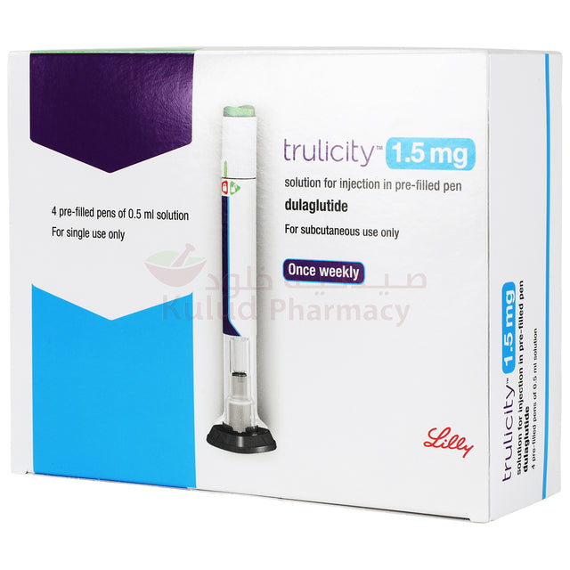 TRULICITY 1.5MG SOLUTION FOR INJECTION PEN 4'S 10 Tab | Kulud Pharmacy