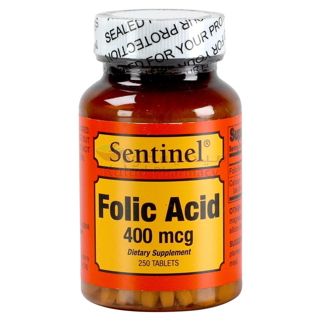 Sentinel Folic Acid Tablet 400 Mcg 250 Tab | Kulud Pharmacy
