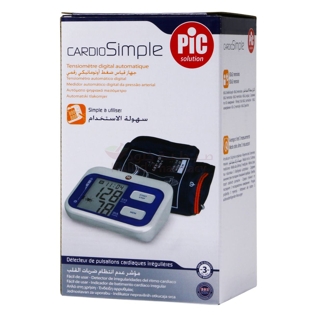 Pic Cardio Simple Blood Pressure Monitor Arm Device 1 PC | Kulud Pharmacy