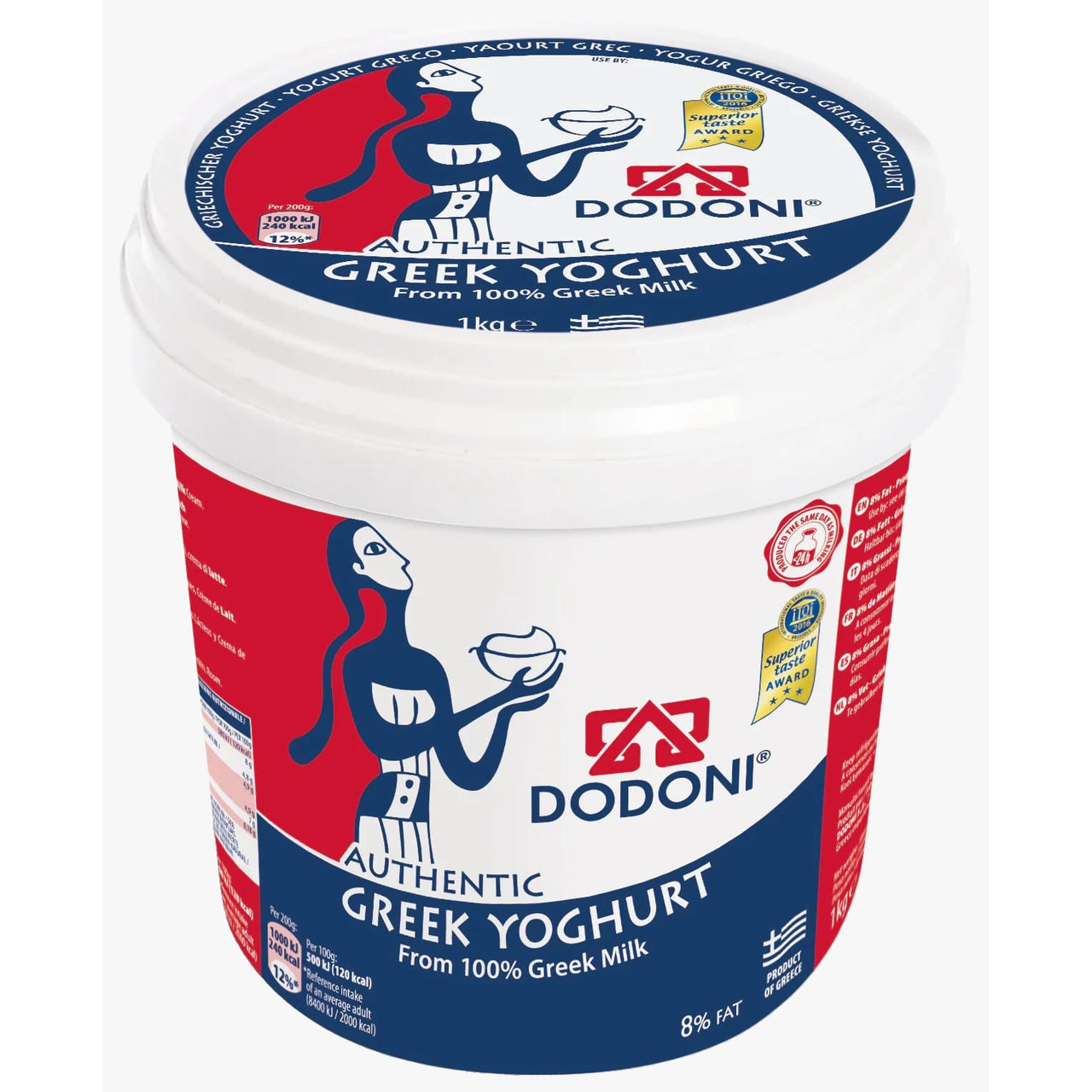 Dodoni Yoghurt 8% Fat 1kg | Kulud Pharmacy