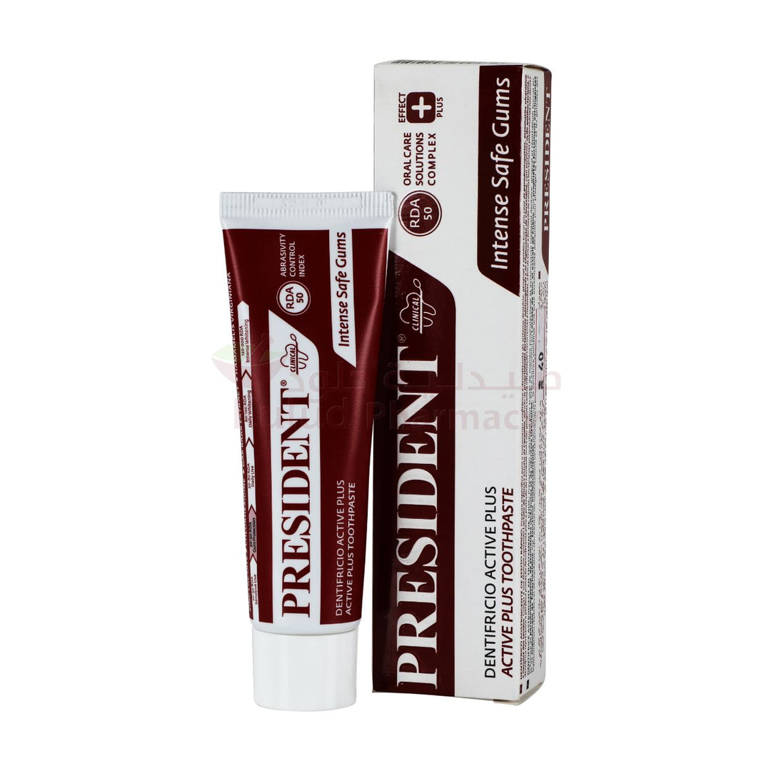 President Active Plus Astringent Toothpaste 30 ML | Kulud Pharmacy
