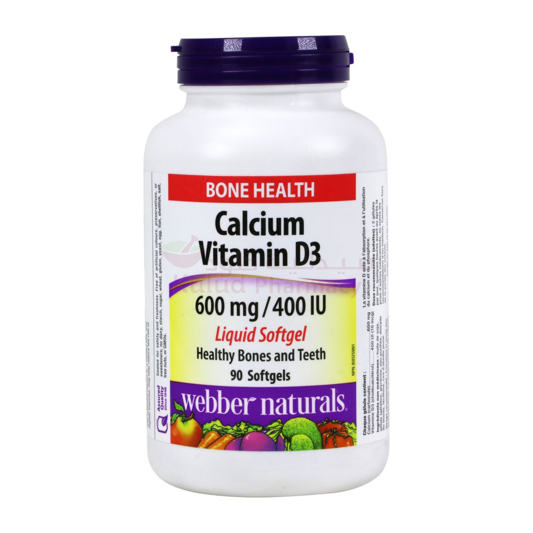 Webber Naturals Calcium With D Soft Gelattin Capsule 90 CAP | Kulud ...