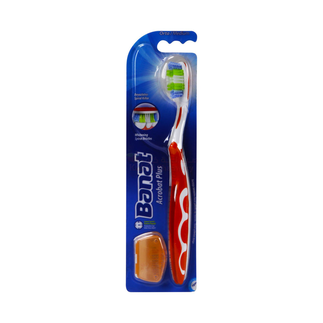 Banat Acrobat Plus Medium Toothbrush 1 PC | Kulud Pharmacy