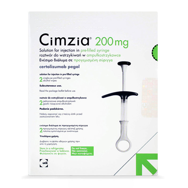 Cimzia 200Mg/1Ml S.C Injection Soln 2`S (Upon Request) | Kulud Pharmacy