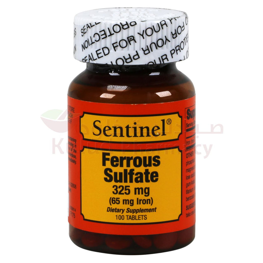 Sentinel Ferrous Sulfate Tablet 325 Mg 100 Tab | Kulud Pharmacy
