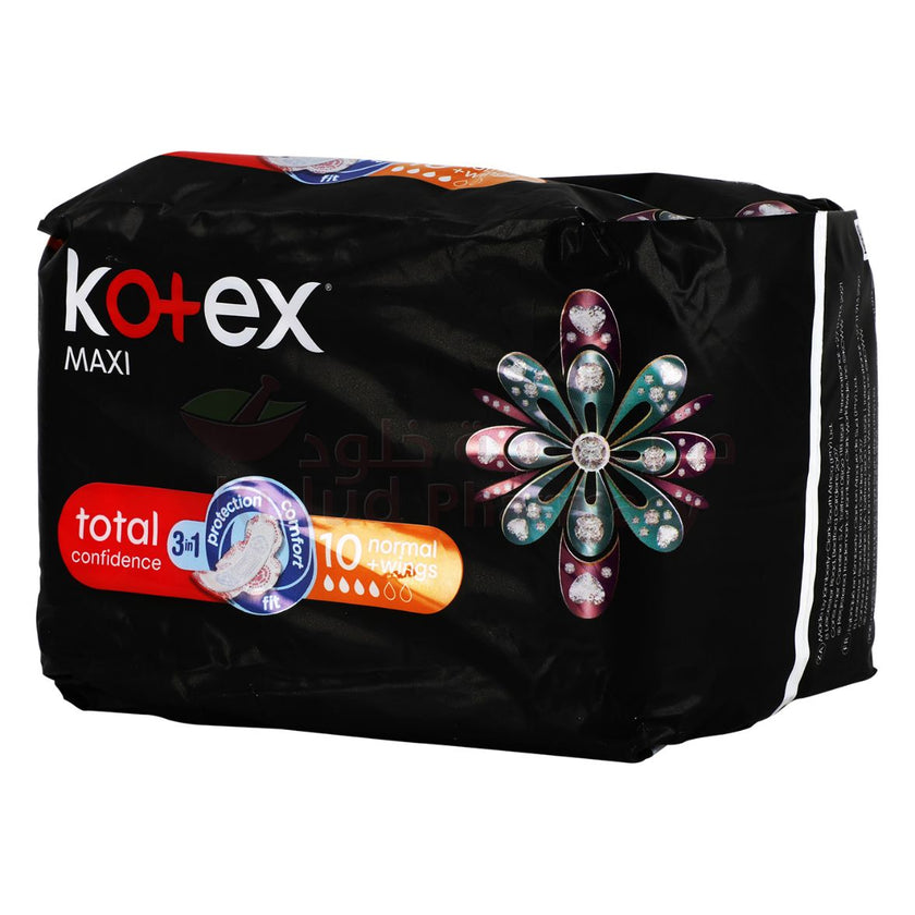 Kotex Designer Maxi Normal Coco Sanitary Pads 10 PC | Kulud Pharmacy
