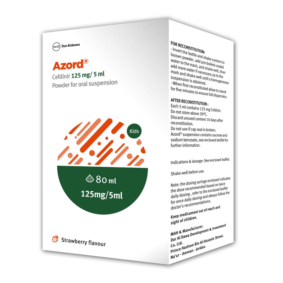 Azord Powder For Oral Suspension 125 Mg 80 ML | Kulud Pharmacy
