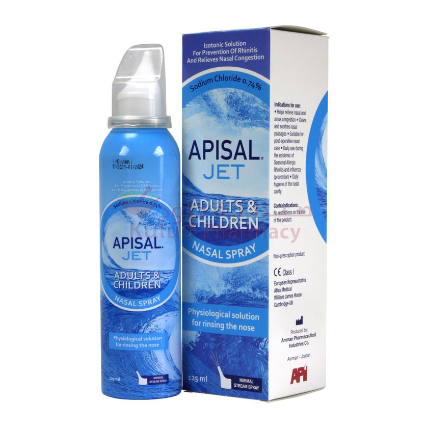 Apisal Jet Adult And Children Nasal Spray 125 ML | Kulud Pharmacy