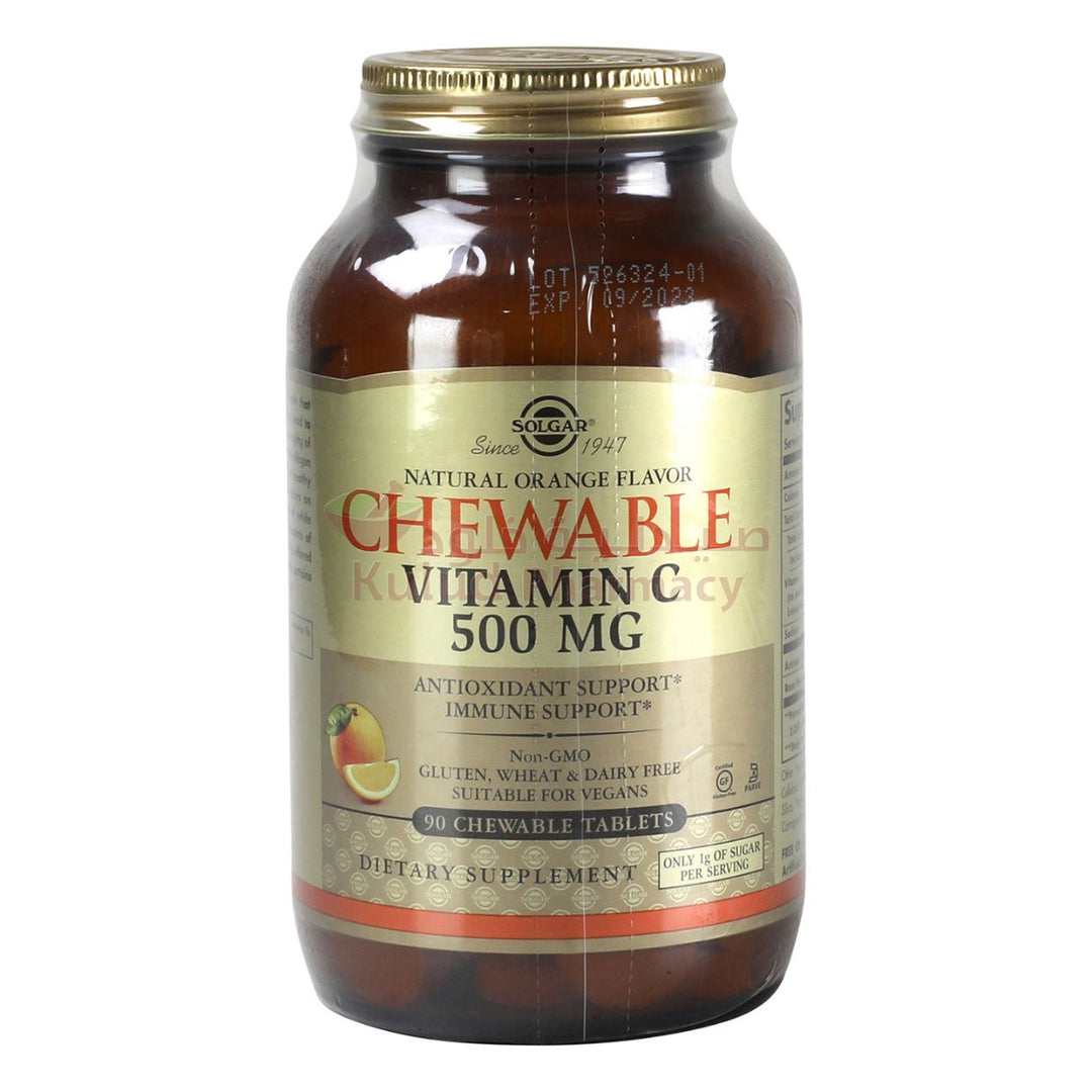 Solgar Vitamin C Chewable Tablet 500 Mg 90 PC | Kulud Pharmacy