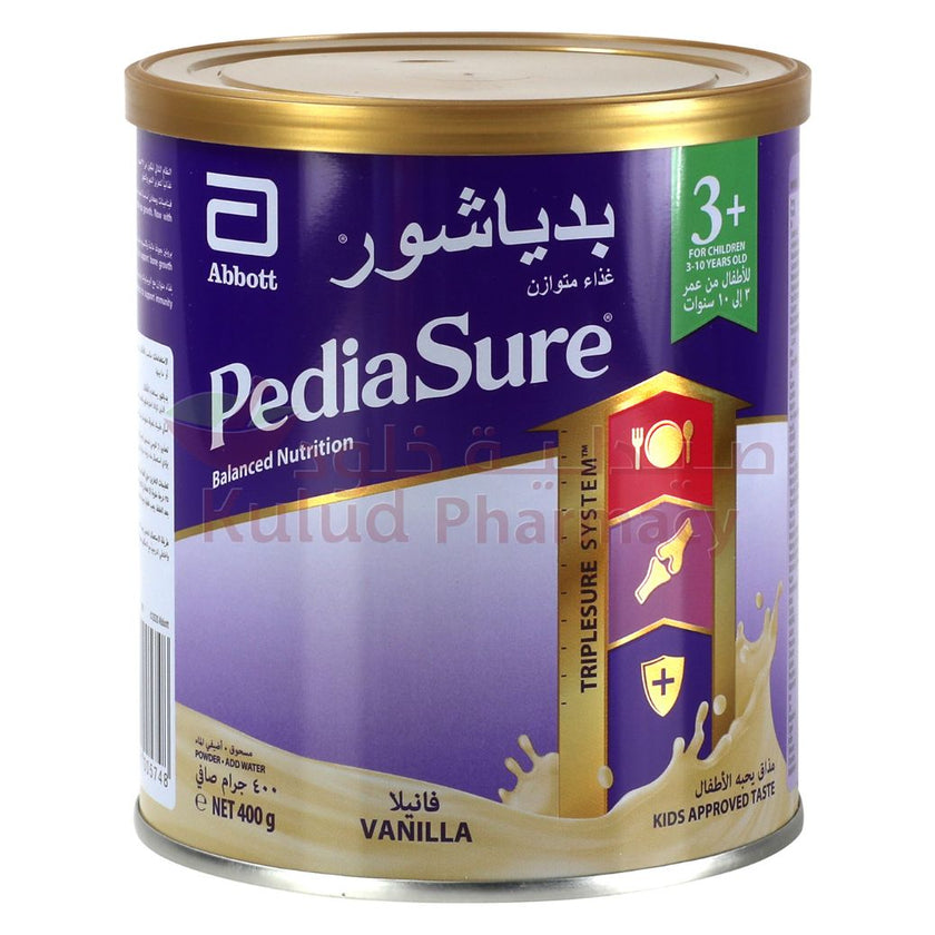 Pediasure 3+ Vanilla Milk Formula 400 GM | Kulud Pharmacy