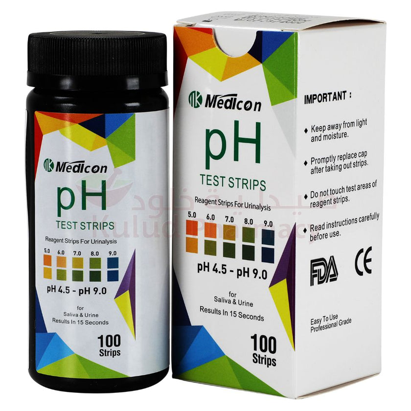 Medicon Ph Urine Test Strips 100 PC | Kulud Pharmacy
