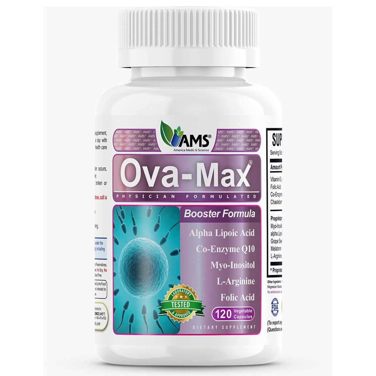 Ams Ova Max Hard Capsule 120 PC | Kulud Pharmacy