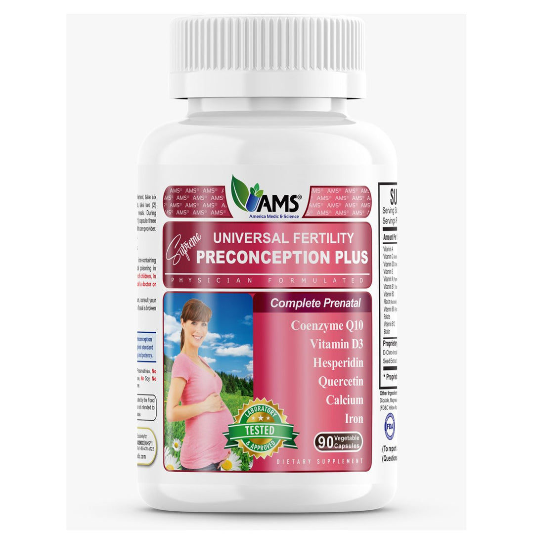 Ams Preconception Plus Hard Capsule 90 PC | Kulud Pharmacy