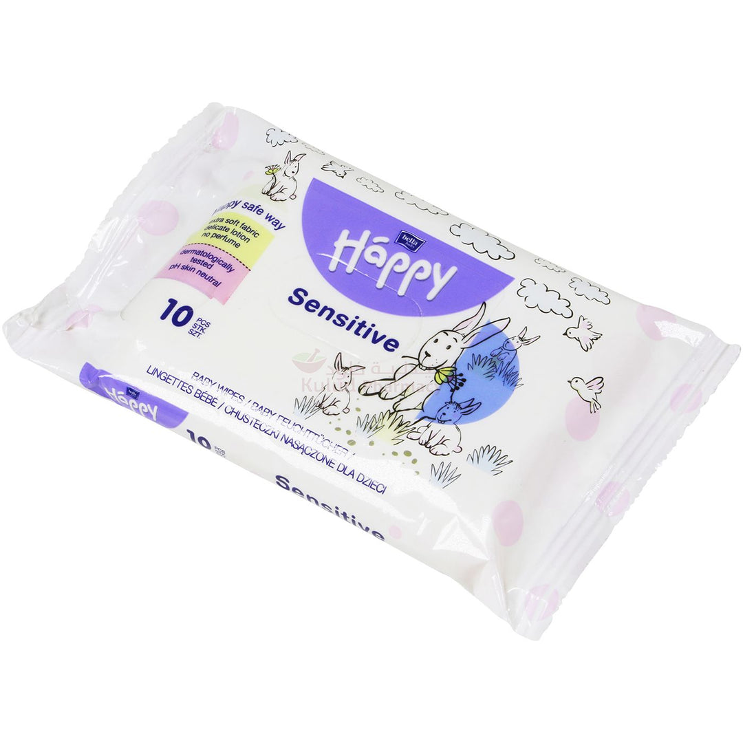 Buy Bella Baby Happy Sensitive Wipes 10 PC Online – Kulud Pharmacy